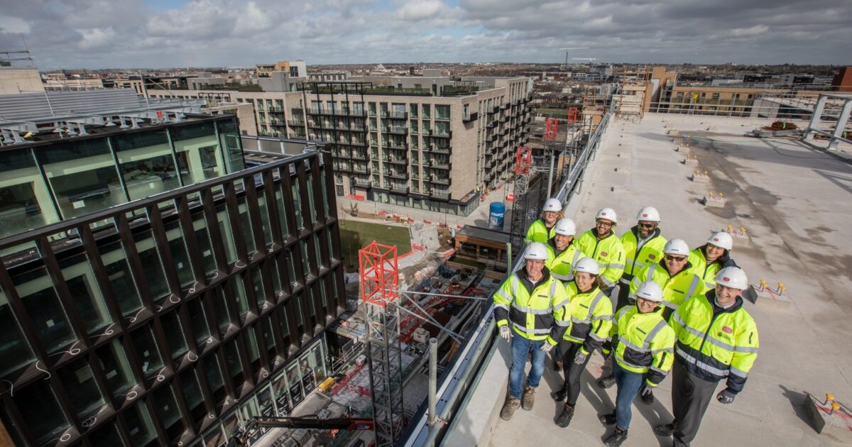 Coopers Cross celebrates topping out at landmark mixed-use… | Sisk